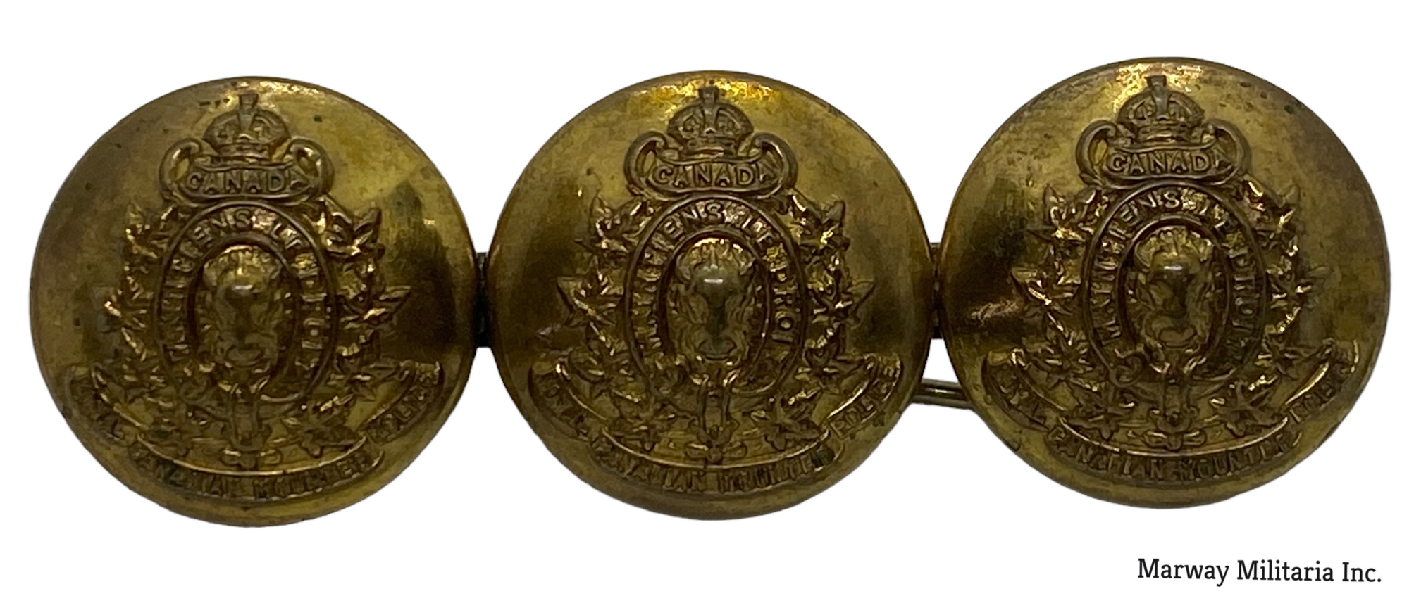 Vintage RCMP Pre 53 Sweetheart Button/ Brooch Pin – Marway Militaria ...