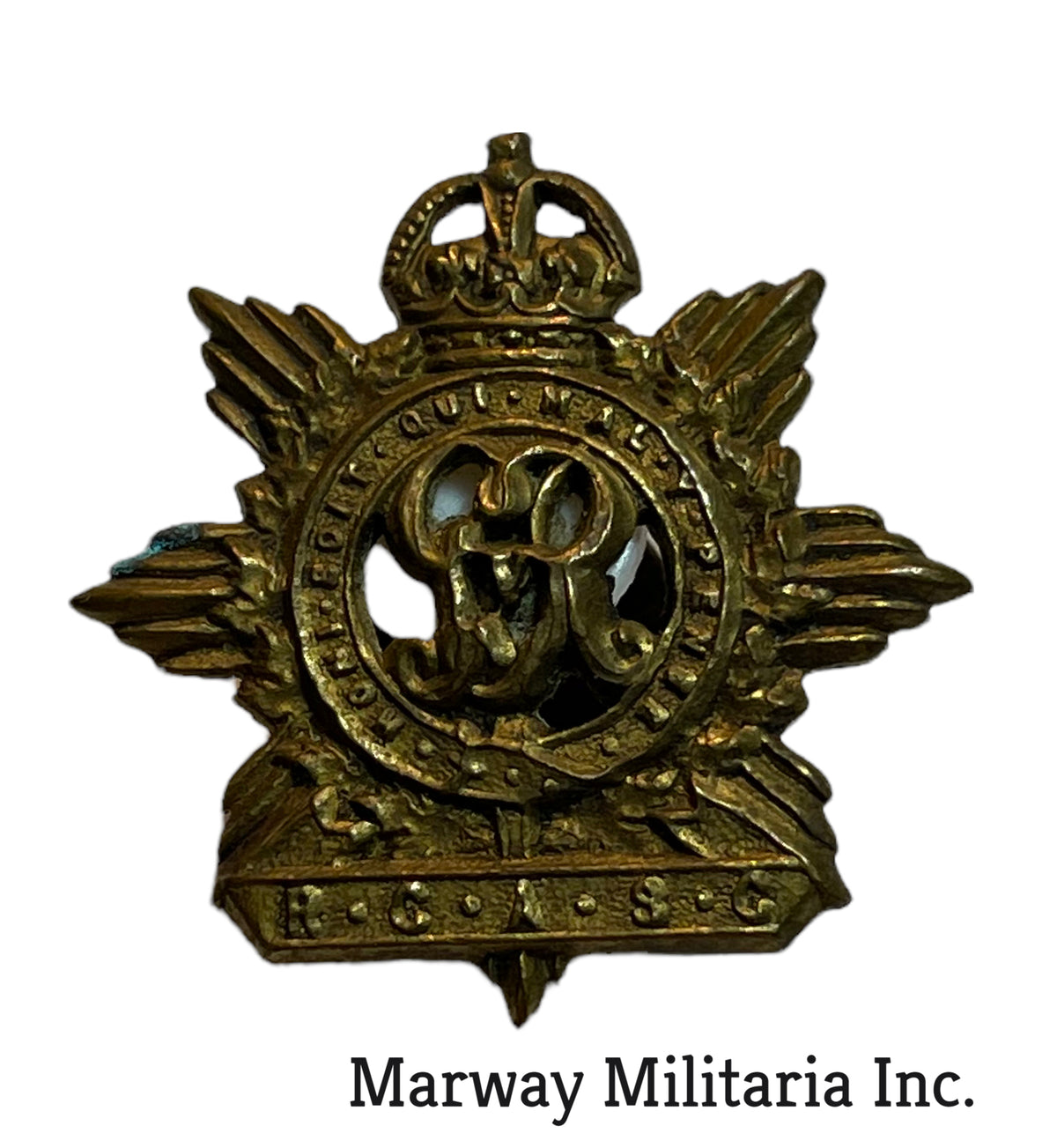WW2 RCASC Collar Badge 1st Issue – Marway Militaria Inc & Winnipeg Army ...