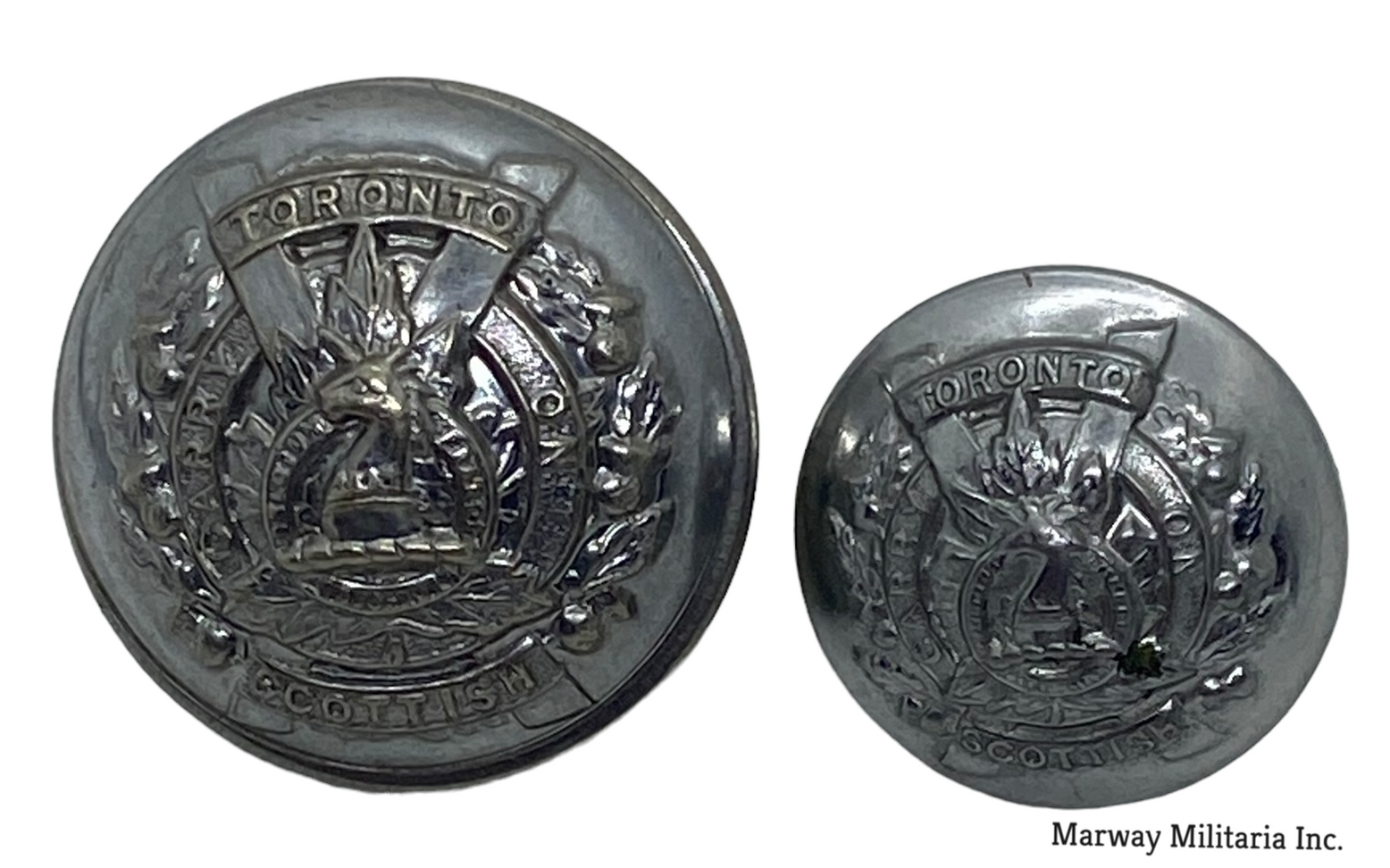 Toronto Scottish Uniform Button Lot – Marway Militaria Inc & Winnipeg ...