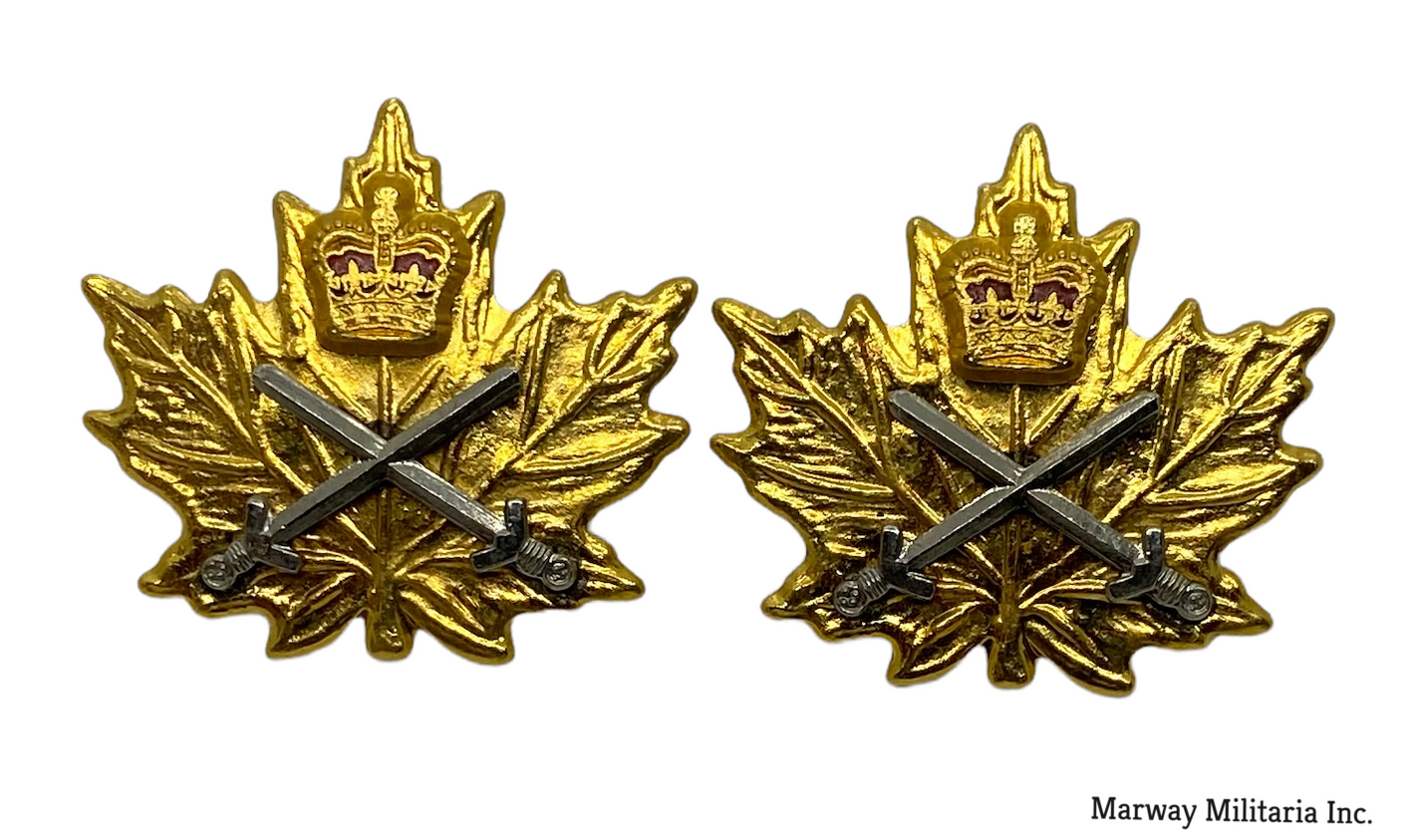 Cadet Instructor Cadre CIC Collar Badge Pair – Marway Militaria Inc ...