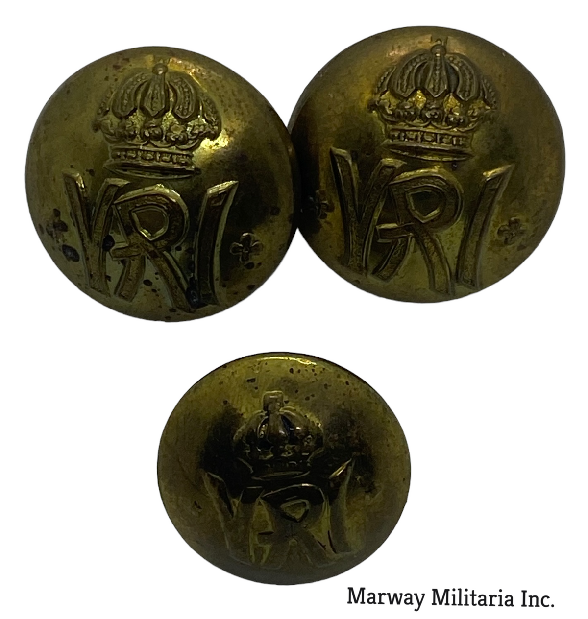 RCR Uniform Button Lot – Marway Militaria Inc & Winnipeg Army Surplus