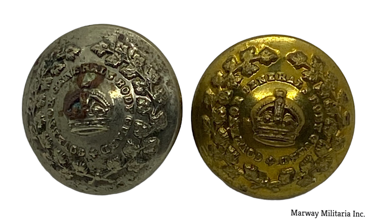 Govenor General's Body Guard Uniform Button Lot – Marway Militaria Inc ...