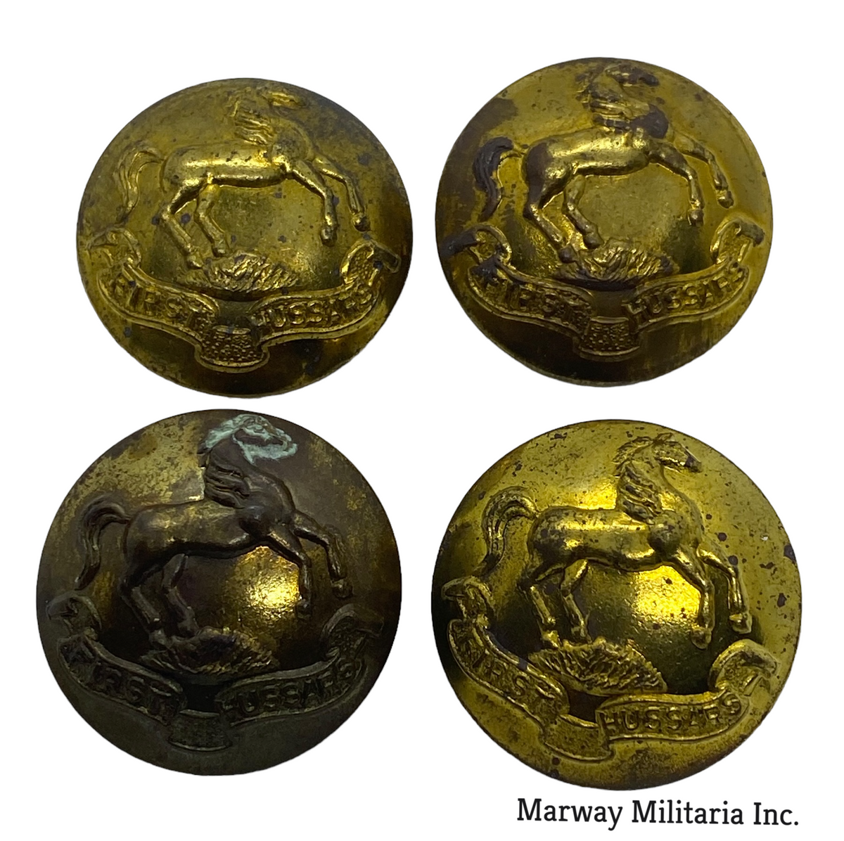 1st Hussars Uniform Button Lot – Marway Militaria Inc & Winnipeg Army ...