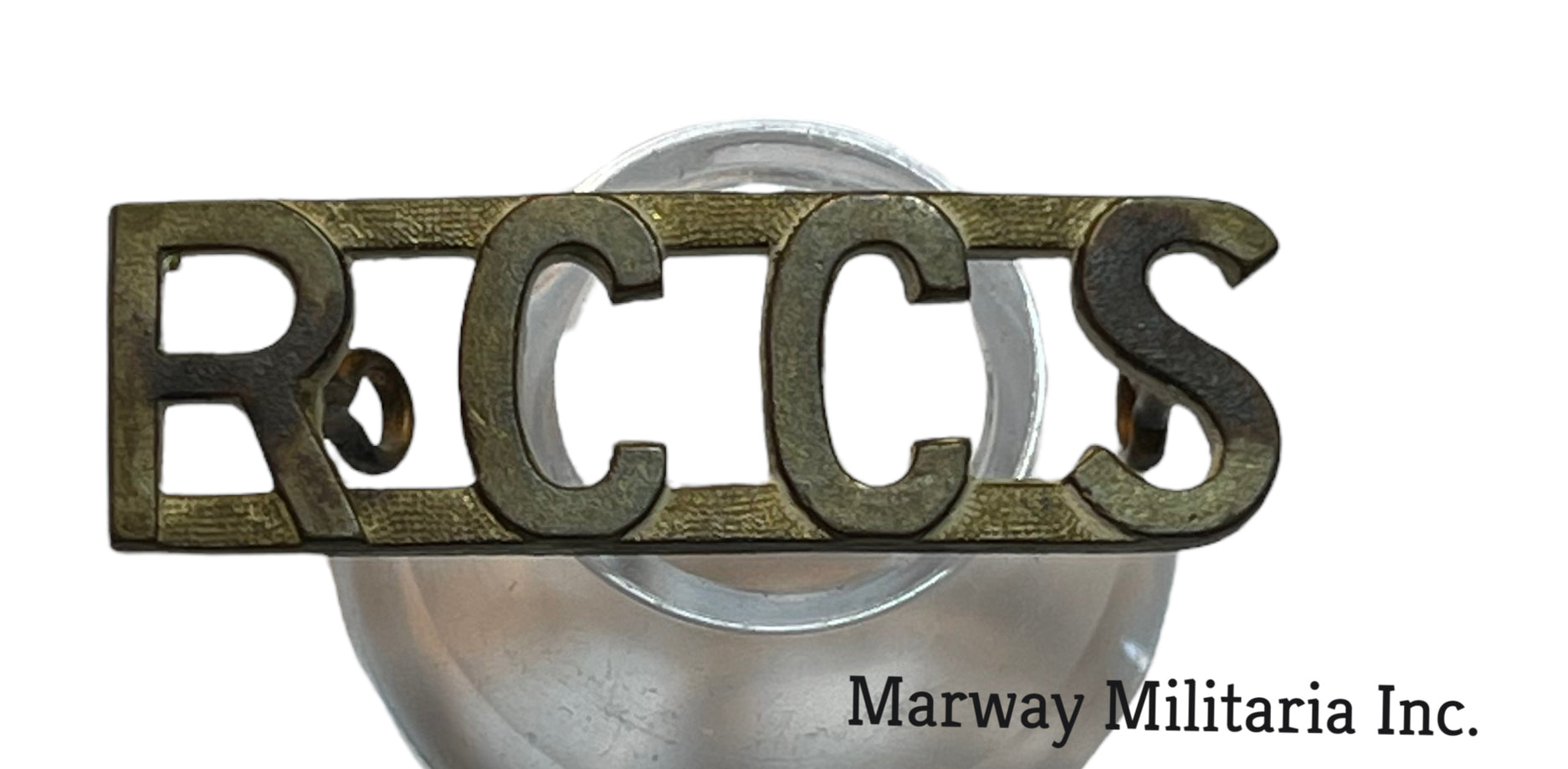 WW2 era RCCS Shoulder Title Badge – Marway Militaria Inc & Winnipeg ...