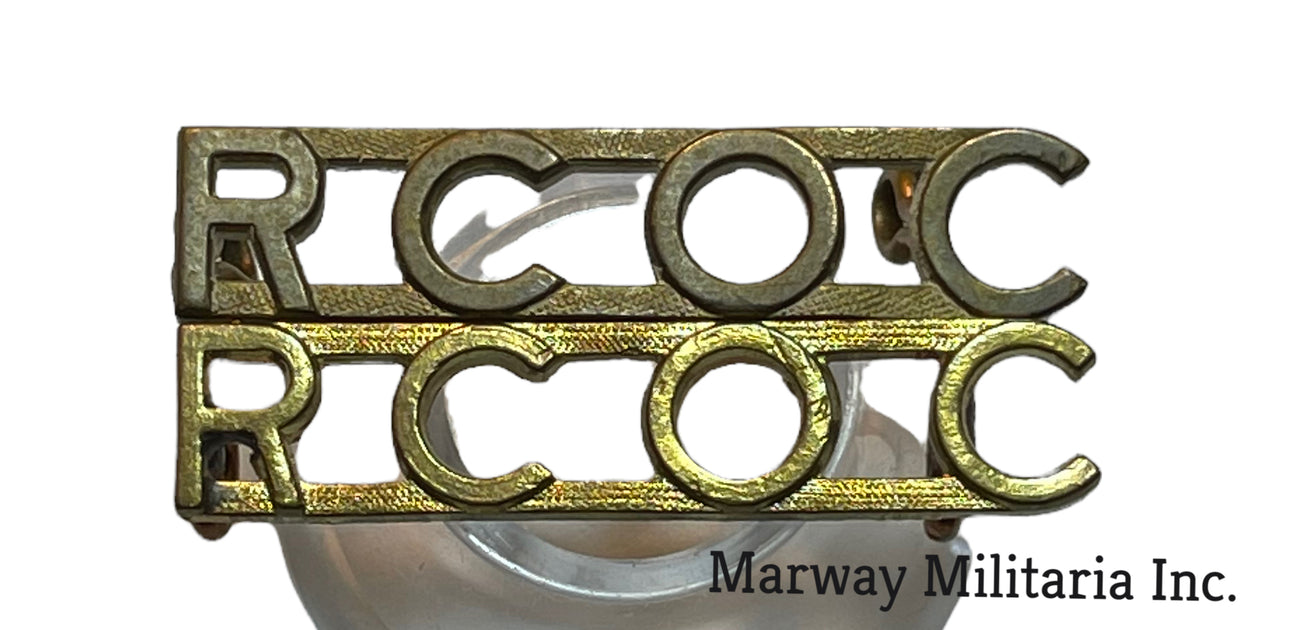 Lot of 2, RCOC Shoulder Title Badge Pair – Marway Militaria Inc ...