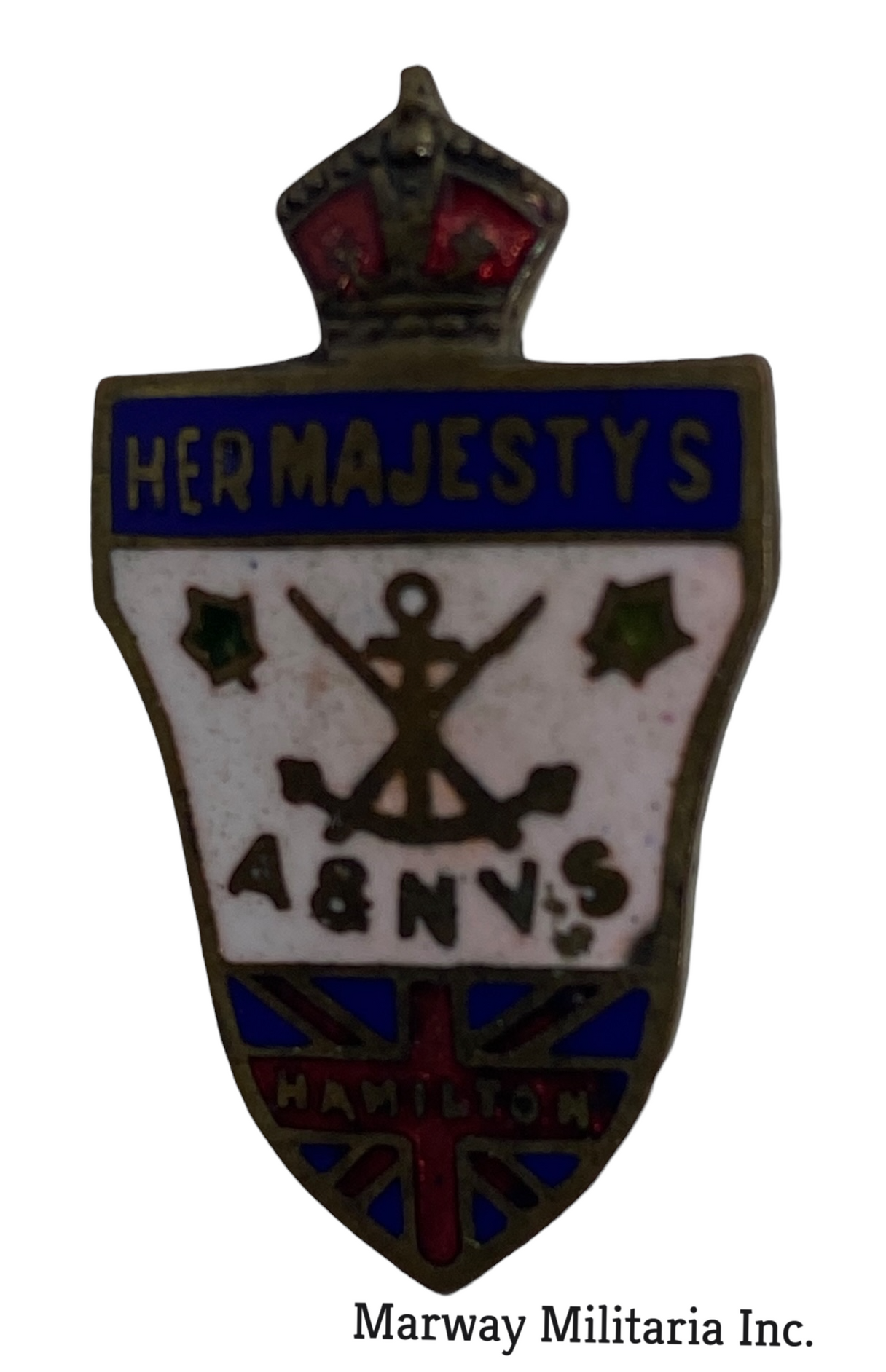 Her Majestys A&NVS Hamilton Members Lapel Pin – Marway Militaria Inc ...
