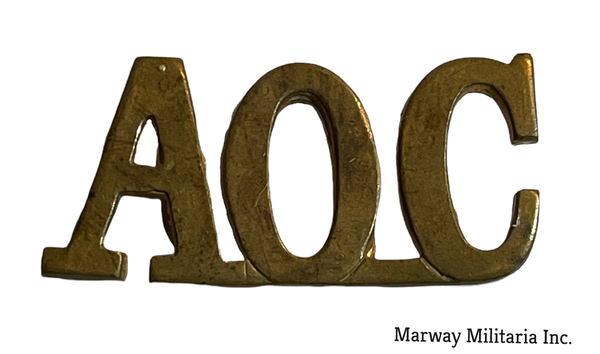 British AOC Army Ordnance Corps Shoulder Title Badge – Marway Militaria ...