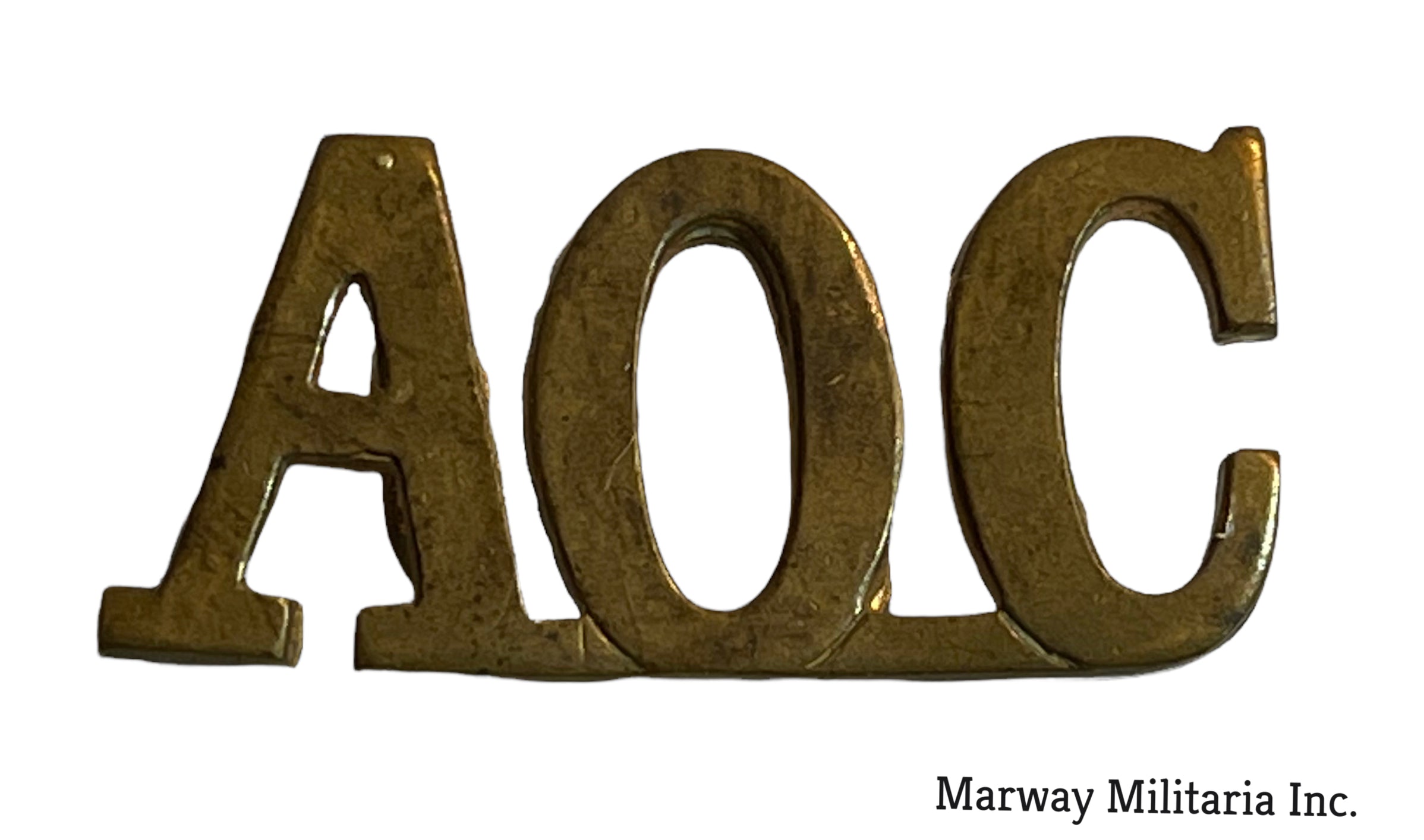 British AOC Army Ordnance Corps Shoulder Title Badge – Marway Militaria ...