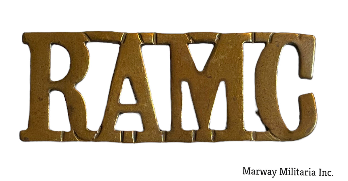 British RAMC Royal Army Medical Corps Shoulder Title Badge – Marway ...
