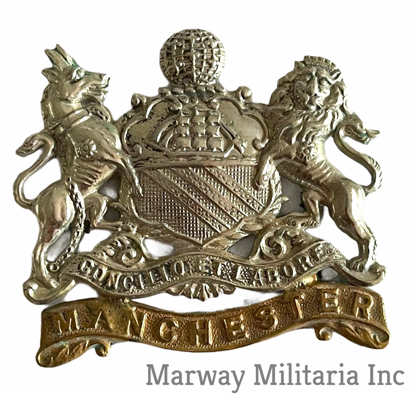 British Manchester Regiment Cap Badge – Marway Militaria Inc & Winnipeg ...