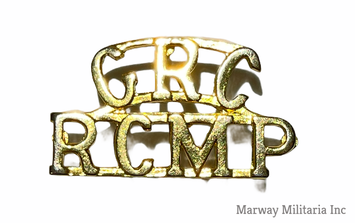 RCMP / GRC Shoulder Title Badge – Marway Militaria Inc & Winnipeg Army ...