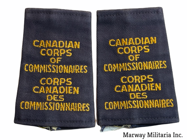 Canadian Corps of Commissionaires Rank Insignia Pair – Marway Militaria ...