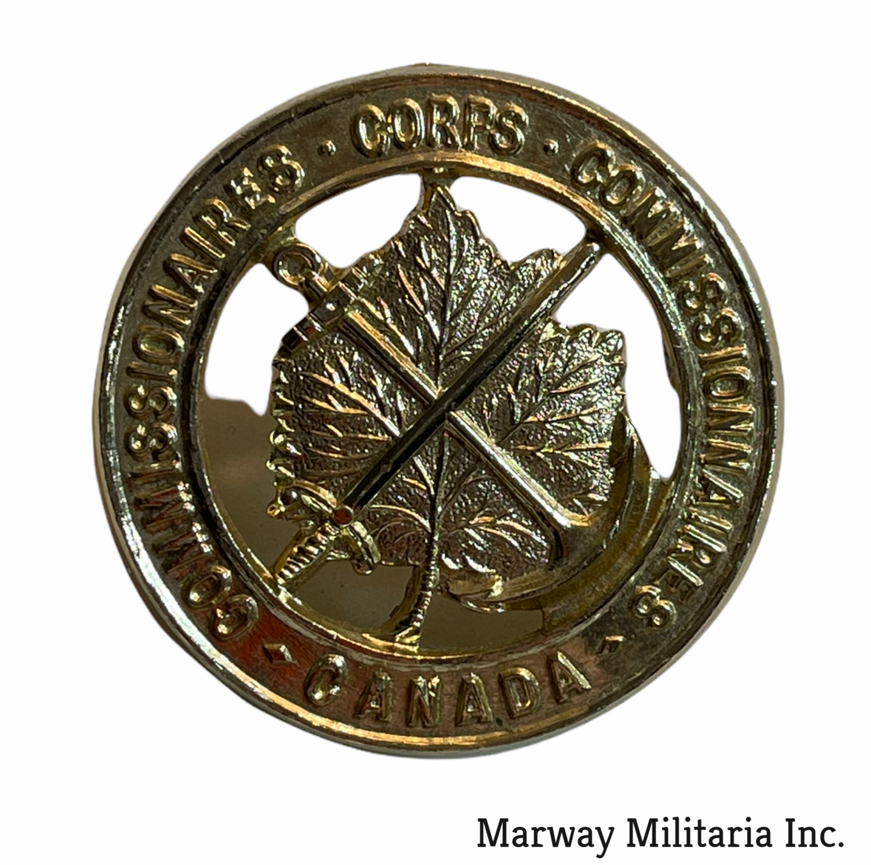 Canadian Corps of Commissionaires Cap Badge – Marway Militaria Inc ...