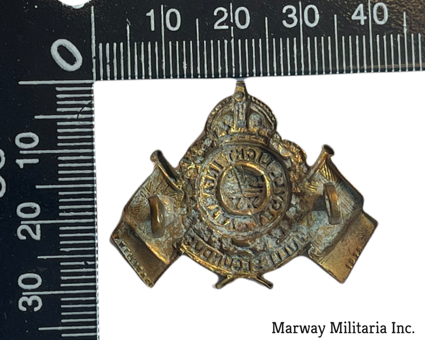 Pre WW1, 15th Argyll Light Infantry Collar Badge – Marway Militaria Inc ...