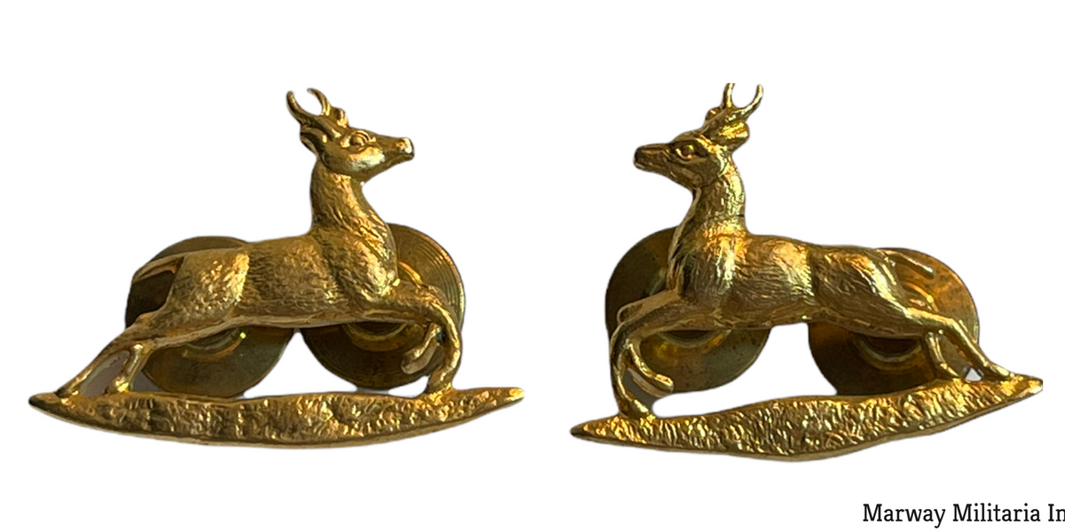 RCD Royal Canadian Dragoons Collar Badge Pair – Marway Militaria Inc ...