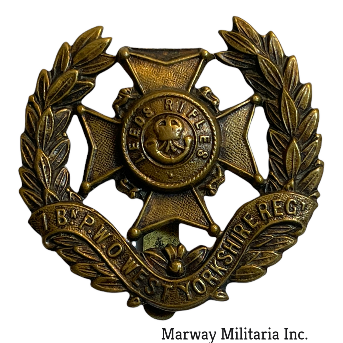 WW1 era 7TH BATTALION WEST YORKSHIRE REGIMENT CAP BADGE – Marway ...