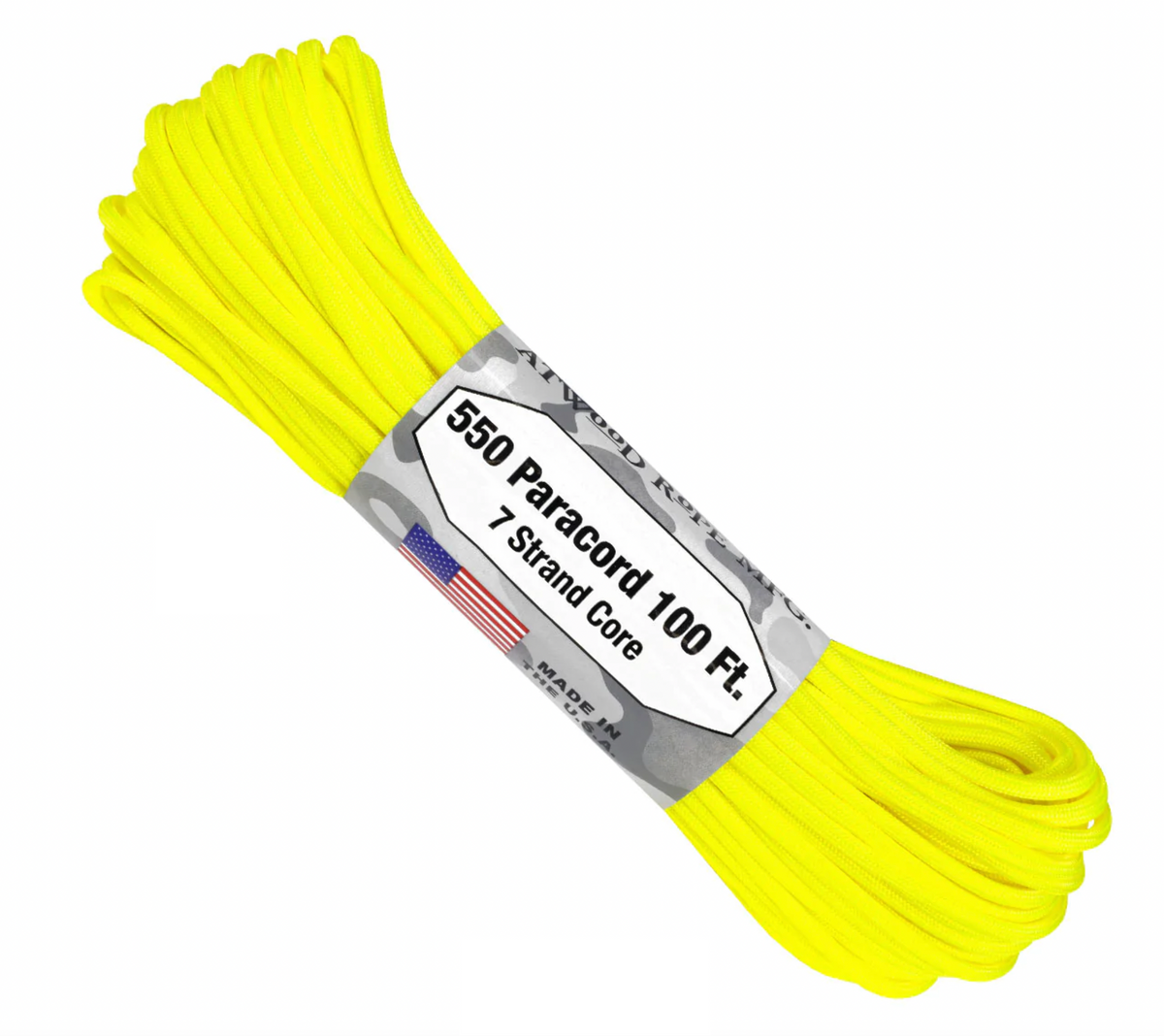 Neon Yellow 550 Paracord 100' (S19) – Marway Militaria Inc & Winnipeg ...
